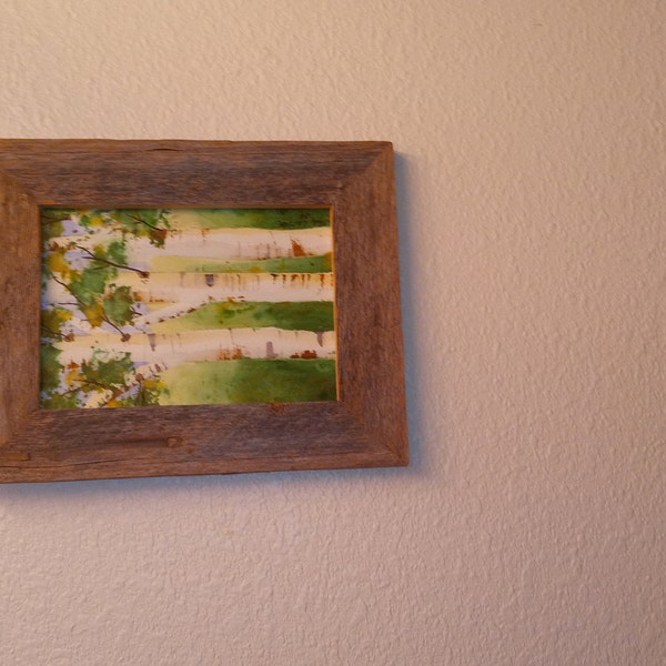 Barnwood Picture Frame - Homestead Narrow 1.5 Inch Flat Rustic ...