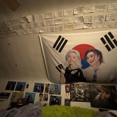 BTS Jin Military Flag Banner, BTS Kim Seokjin Kpop American Flag ...