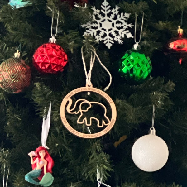 Elephant Friendship Ornament, Friendship Ornament, Sisterhood Gift ...