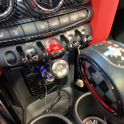 MINI Cooper Sunglass Clip Dash Holder Mount felt Lined fits Most Size ...