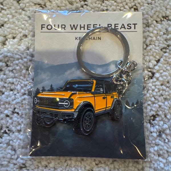 Bronco Keychain Accessories 4 Door Key Chain Fob Cover Mods Compatible ...