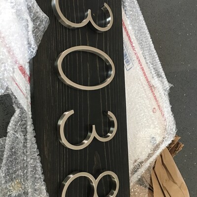 Wood House Number Plaque, Number Sign, Wood Address Numbers, Address ...