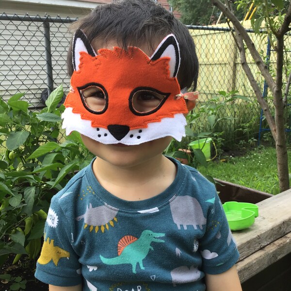 Fox Party Mask - Fox Photo Prop - Fox Party Favor - Fox Felt Mask- Fox ...