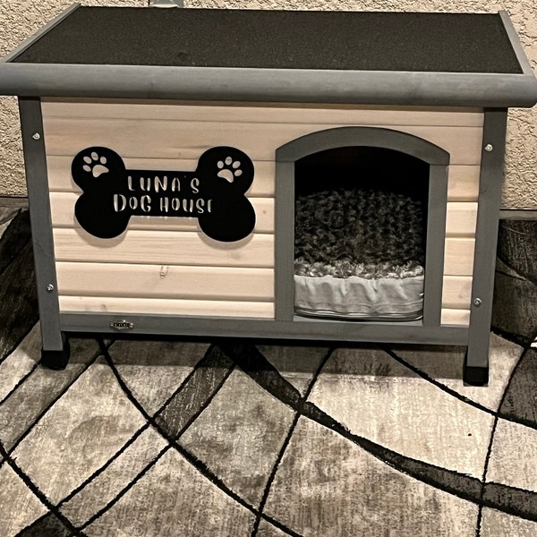 Custom Dog Name Sign; Dog House Sign; Sign With Dogs Name; Personalized ...