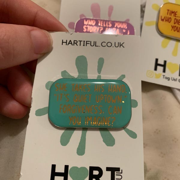 Personalised Design Your BIG Rectangle Enamel Pin | Customised Pin ...