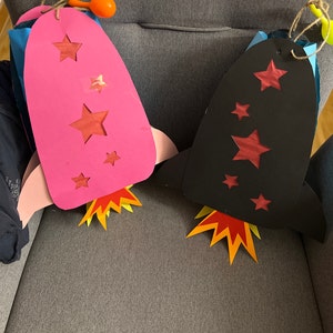 Rocket Lantern Craft Template Including Craft Instructions for Download ...