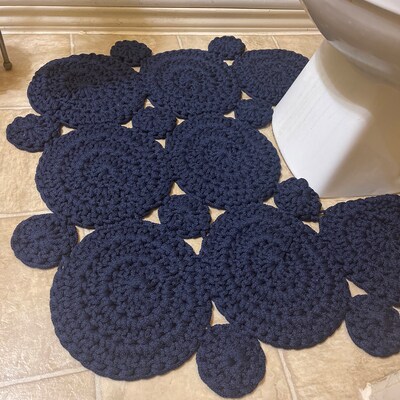 Crochet Rug Runner Bath Mat Bedside Area Rugs Rope Rectangular - Etsy