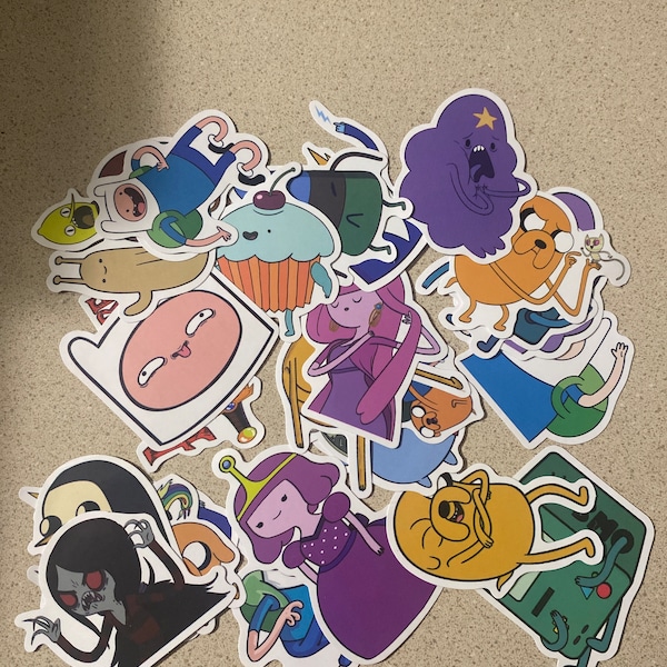 Adventure Time Stickers, Vinyl Stickers, 10-50 Pcs Random Pack, FREE ...