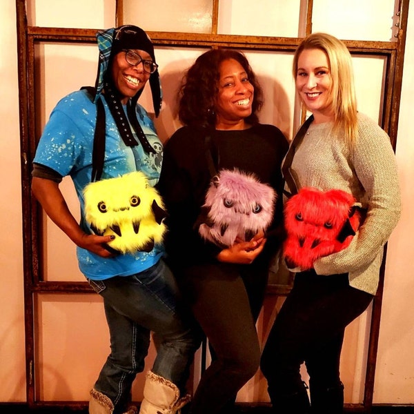 Creepy the Yellow Floof Monster Friend Backpack/messenger Bag/monster ...