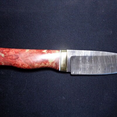 Hand Turned Figured Box Elder Vessel With African Blackwood Threaded ...