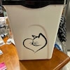 Cat Heart Vinyl Decal - Etsy
