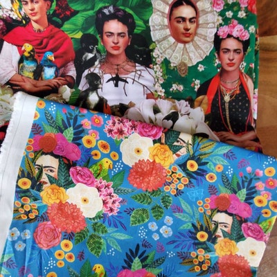 Alexander Henry FRIDA La Catrina FABRIC Border Print Marine - Etsy