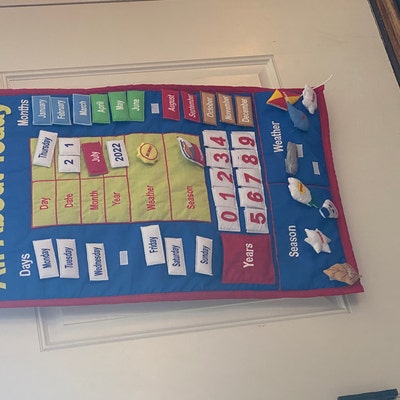 All About Today Kids Cloth Calendar by Pockets of Learning ...