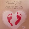 Footprint Poem / Two Feet, Ten Little Toes / Valentine's Day / Feet ...