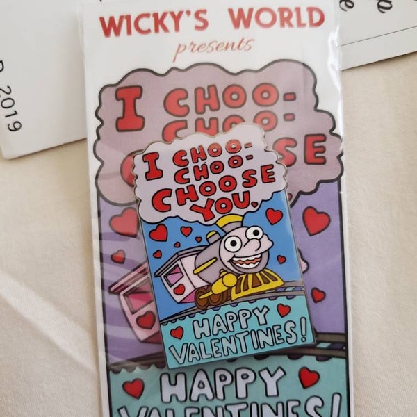 The Simpsons Inspired "i Choo Choo Choose You" Valentines Enamel Pin - Etsy