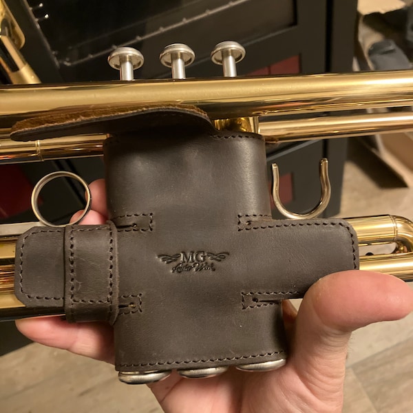 Trumpet Bag by MG Leather Work, Trumpet Case, Trumpet Leather Gig Bag ...