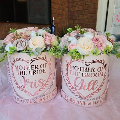 Individual Wedding Floral Gift Box, Mother of the Bride, Mother of the ...