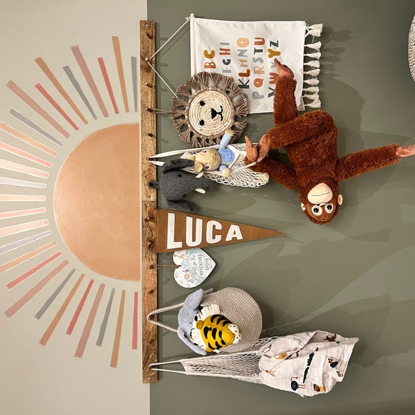 Large Custom Pennant Flag - Cursive Font - Etsy