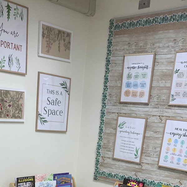 Bundle 18 School Counselor Office Decor Mental Health Posters ...