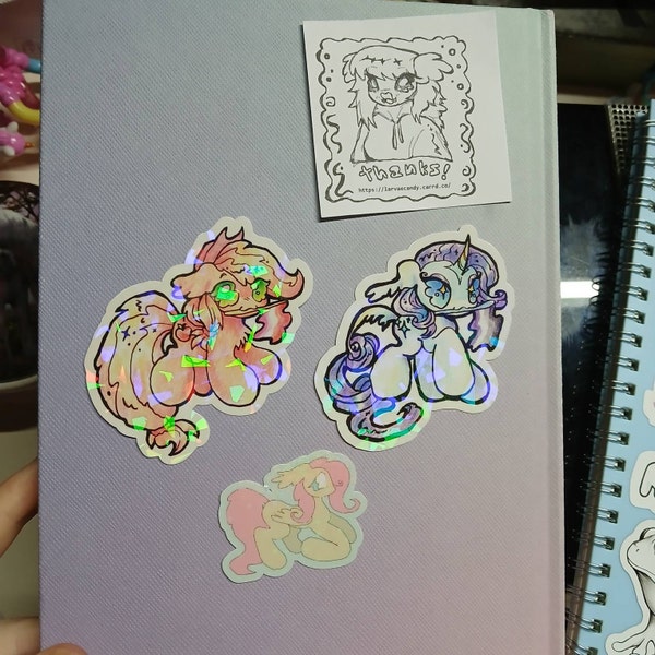 Anoko | Sparkly Holo Vinyl Sticker - Etsy