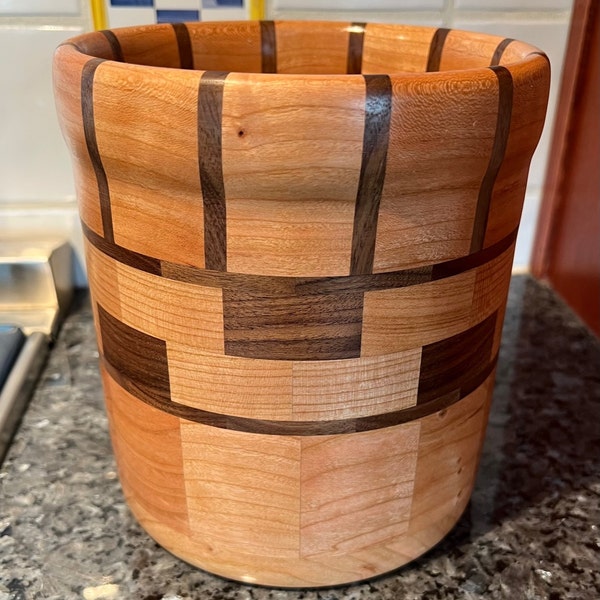 Decorative 8 Inch Maple, Purple Heart Segmented Bowl/vase - Etsy