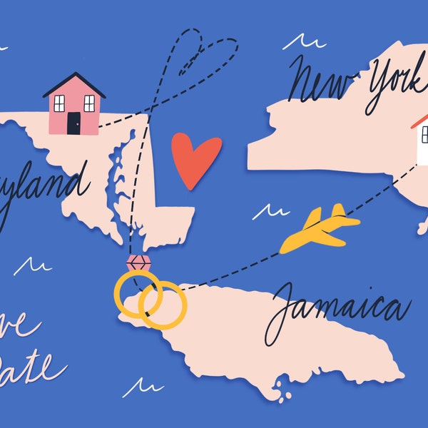 Custom Hand Illustrated Business Map, Place Map, Welcome Map, Itinerary ...