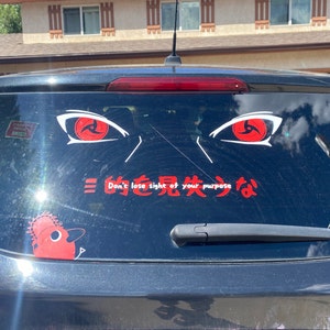 Red Eye Anime Sticker/decal - Etsy