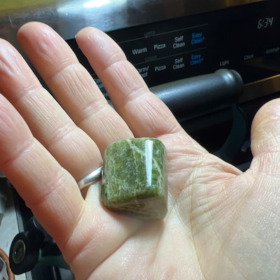 Vesuvianite Tumbled Stone, Vesuvianite, Tumbled Stones, Idocrase ...