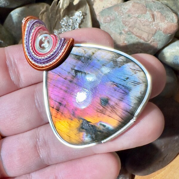 Very Attractive Big Size AAA Quality Rainbow Spectrolite Cabochon ...