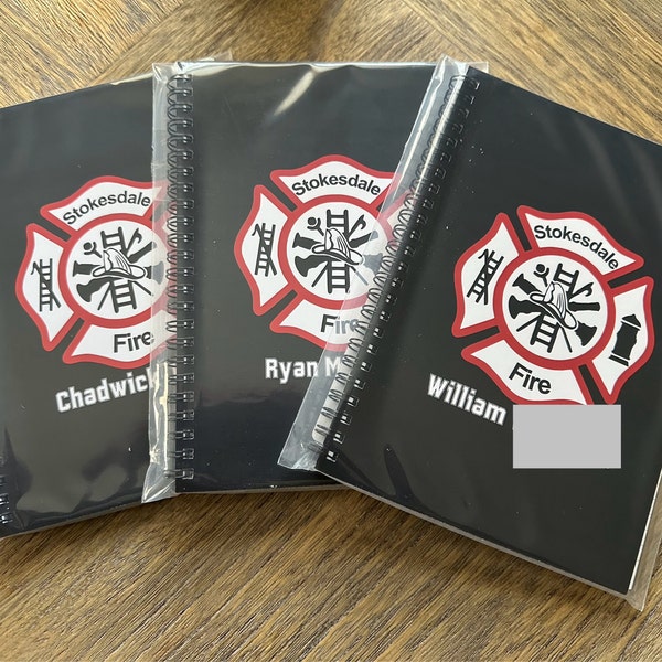 Personalized Firefighter Journal, Fire Academy Graduation Gift, Custom ...