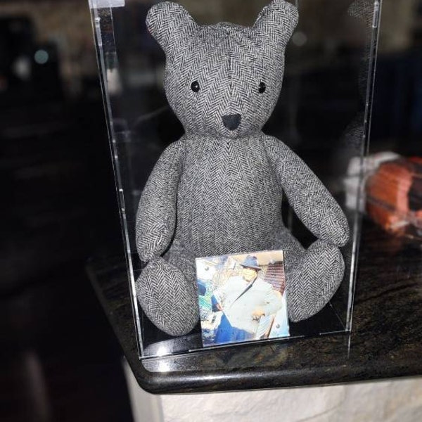 Memory Bear With Vest - Etsy