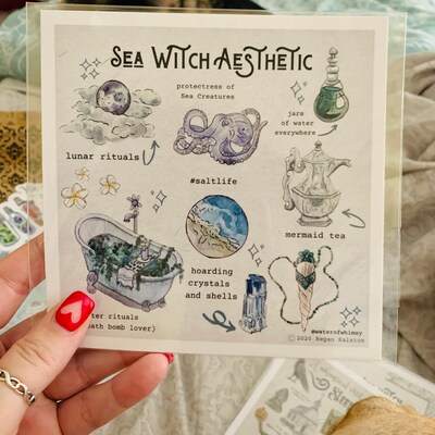 Sea Witch Aesthetic Print Wall Art - Etsy