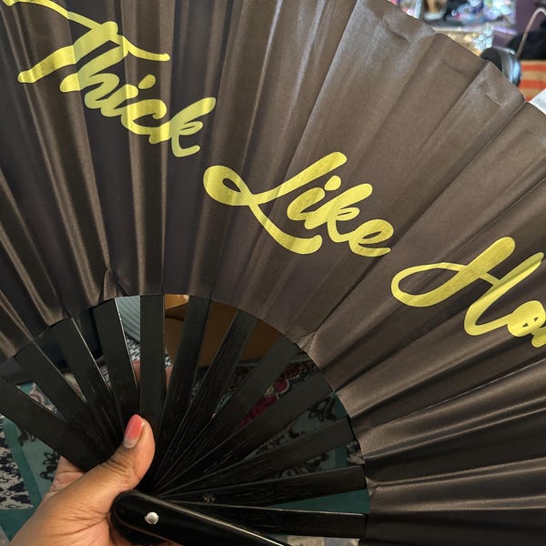 Custom Statement Hand Fan | Custom Hand Fan | Personalized Fan | Rave ...