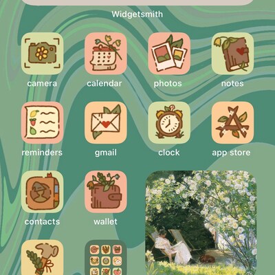ORIGINAL Cottagecore / Fall Aesthetic App Icons Hand Drawn - Etsy