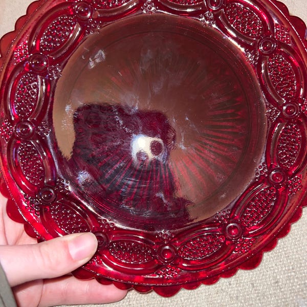 1876 Cape Cod Collection Vintage by Avon Ruby Red Glass MANY OPTIONS ...