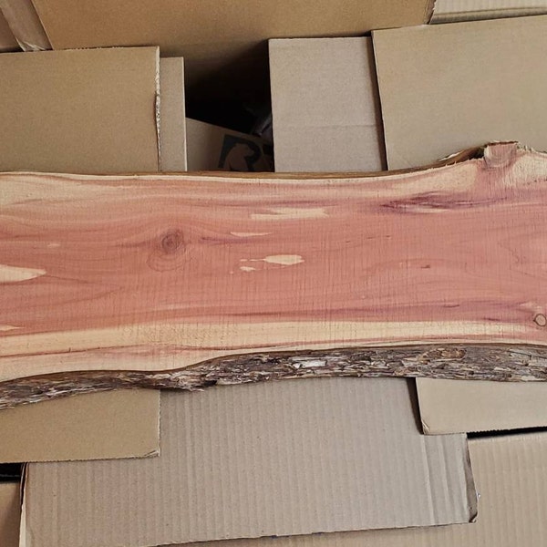 9"-10” Wide Live Edge Aromatic Eastern Red Cedar Board Planks for ...