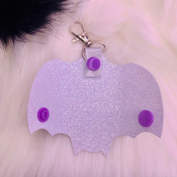 Goth Bat Wing Keychain SVG | Mans Bat Key Cover Template Key Wrap Bag ...