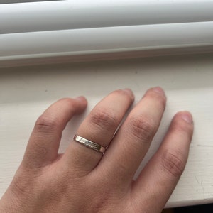 Class Ring Set, Sterling Silver Modern Class Rings, Personalized ...