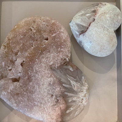 Pink Amethyst Geode Slab With Yellow & Pink Druzy 18 - Etsy