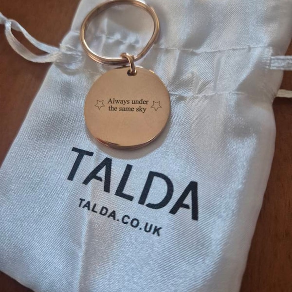 Personalised Country Keychain Two Home Keyring State Keychain Long ...