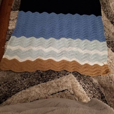 Sea Turtle Crochet Blanket Pattern, Ocean Afghan, Crochet Pattern ...