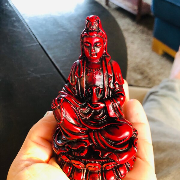 Vintage Red Resin Tiger - Etsy