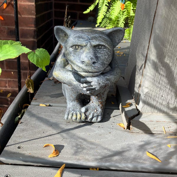 Inuksuk 13 In.(33cm), Concrete Inukshuk, Inuit Art, Stone Sculpture ...