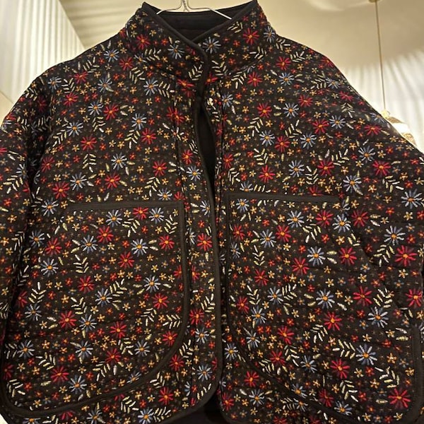 Kids Flora Jacket Sewing Pattern - Digital PDF - Size 2-12 - Quilted ...