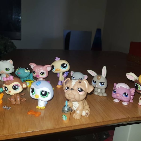 Littlest Pet Shop Rare Vintage LPS Horses Alpaca Llama Glitter Deer ...