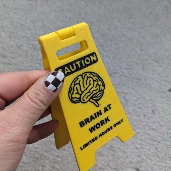 Mini Caution Desk Signs – Set of 4 | Funny Workplace Warning Signs - Etsy
