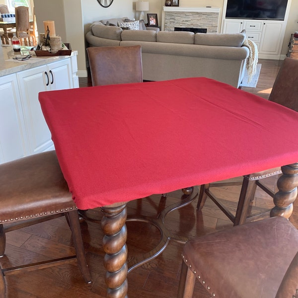 Felt Poker Table Cloth Cover Plus Pad for Glass Tables : Elastic Edge ...