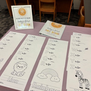 My Handprint Alphabet Book, Alphabet Handprint Art, Baby Toddler Child ...