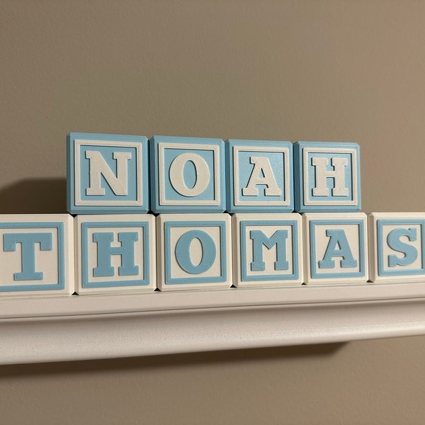 Personalized Baby Blocks - Milestone Baby Photo - Nursery Decor - Baby ...