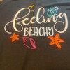 Feeling Beachy SVG PDF DXF Hand Drawn Lettered Cut File Graphic Overlay ...